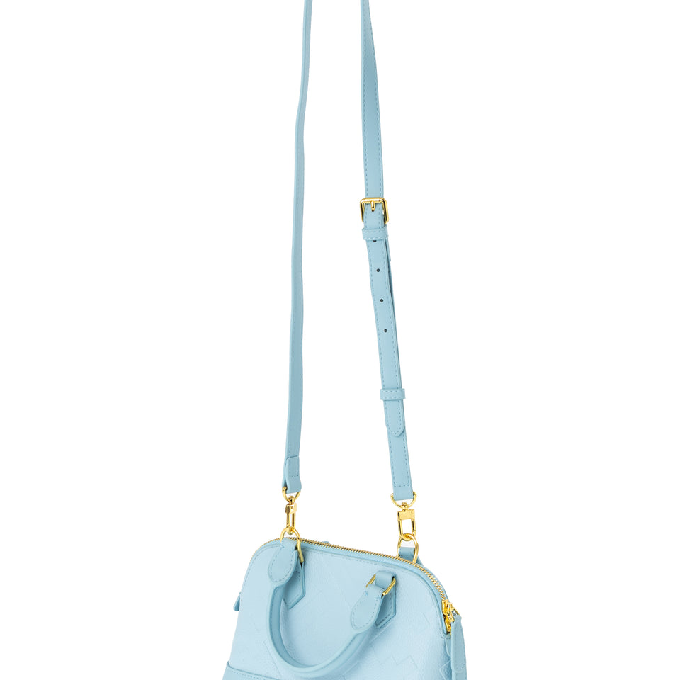 EMBOSSED DOME BAG - BLUE – GALXBOY
