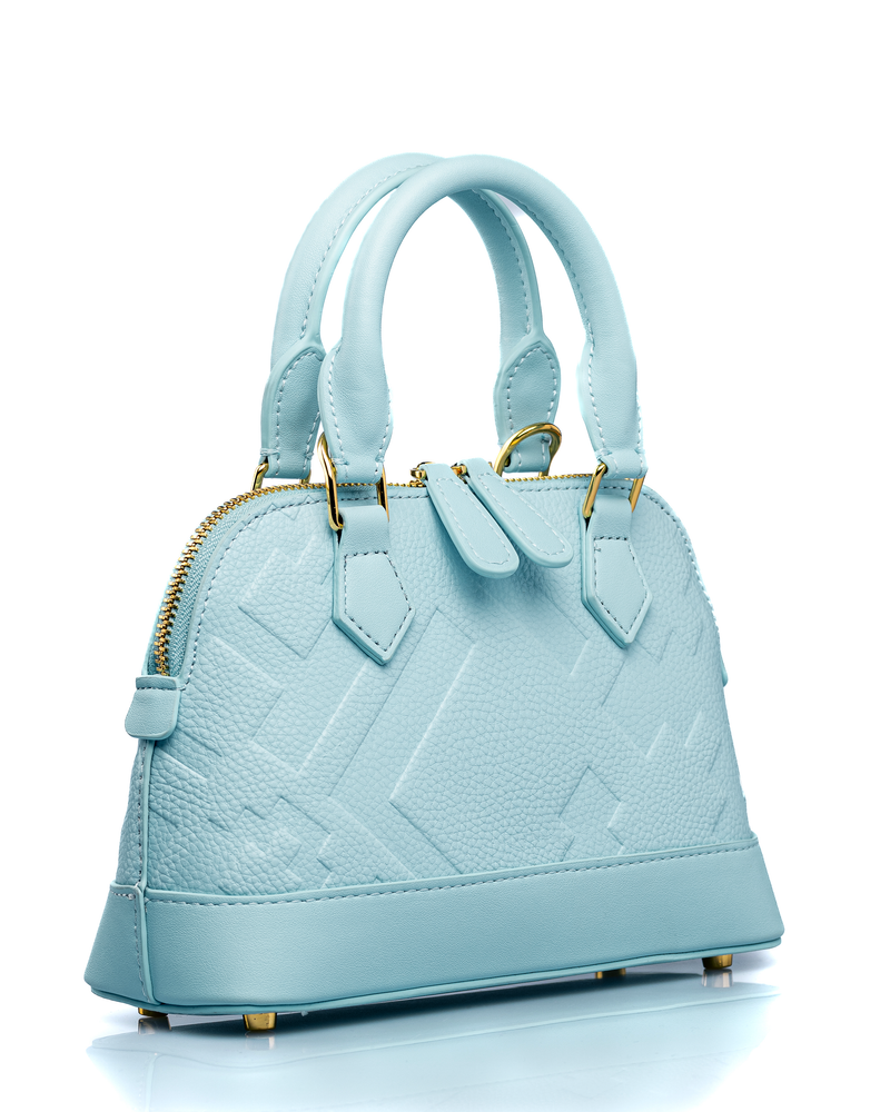 EMBOSSED DOME BAG - BLUE – GALXBOY